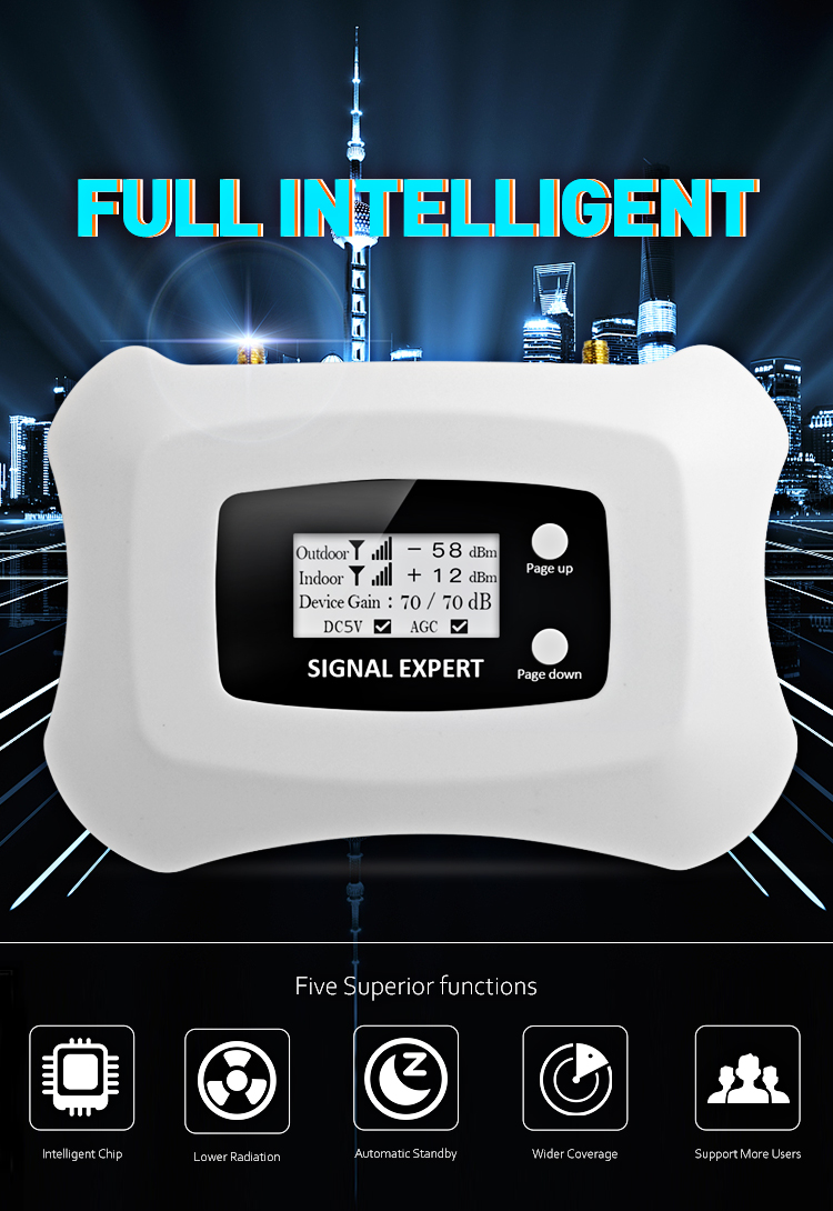 ATNJ Powerful DCS 1800MHz cellular signal booster 2G/4G phone repeater