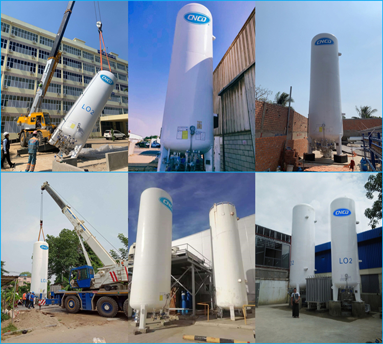 20m3 2.16mpa Acero al carbono Criogénico Lco2 Tanque de almacenamiento De co2 líquido Tamaño del ...