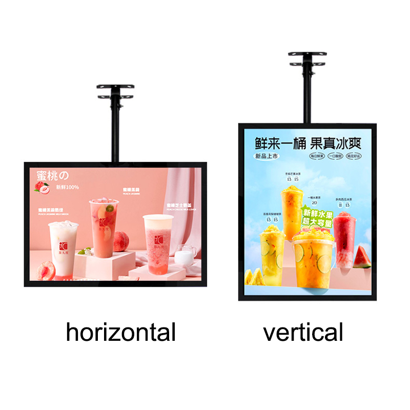 New Slim Snap Frame LED Light Box Light Up Poster Display LED Menu Board for Restaurant Cafe ...