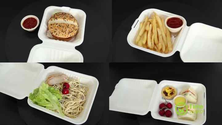 6 inch disposable bagasse mini burger box| Alibaba.com