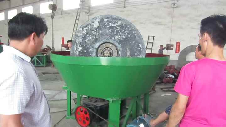 High Performance Double Wheel Silver Copper Gold Ore Grinding Machine ...