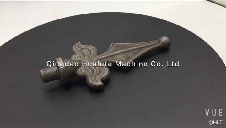 Main gate design cast iron spear wrought iron finials for fence gate ...