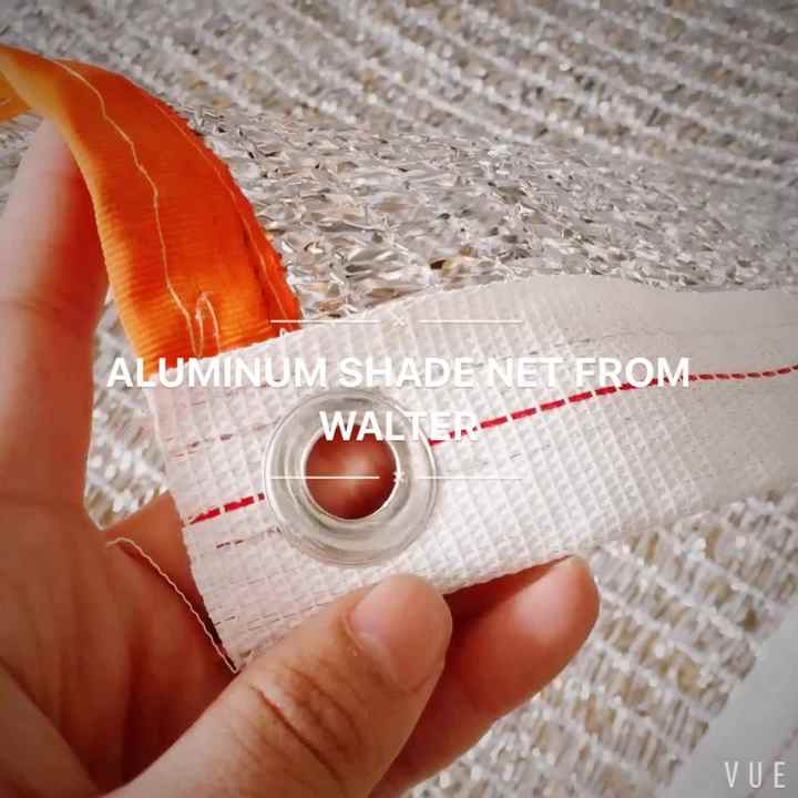 silver shade cloth 70% 80 % 90% shade factor Aluminum shade mesh/UV ...