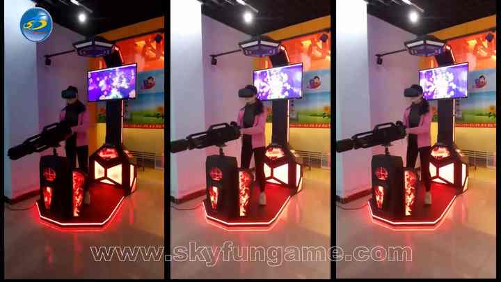 New Design 9D VR Gatling Gun Virtual Reality Shooting Simulator For ...