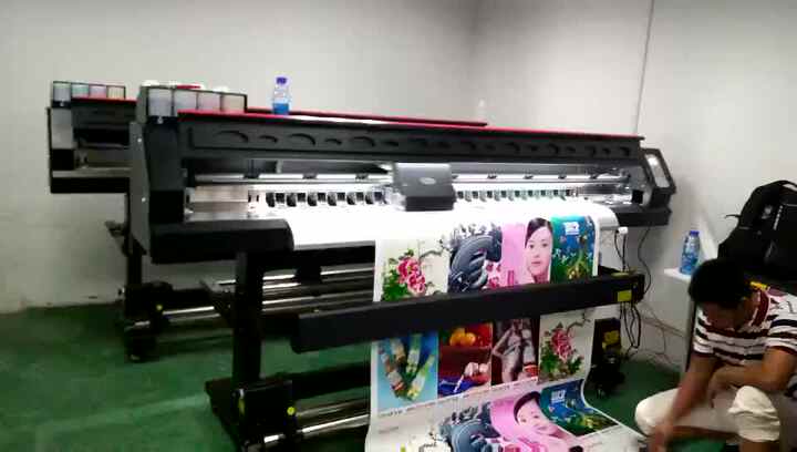 Stable Quality 1.8m Two Dx5 Heads Guangzhou Inkjet Printer