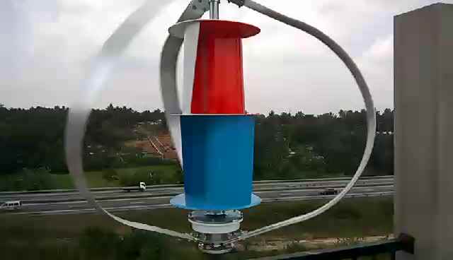 Small VAWT Portable Vertical Axis Wind Turbine - 400W