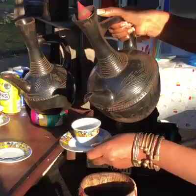 Ethiopian Classic Jebena Coffee Pot - Eco-Friendly Handmade Clay ...