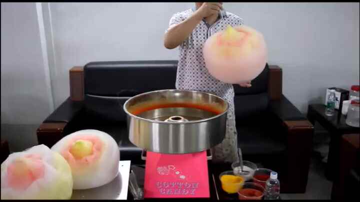 New Commercial Automatic Flower Cotton Candy Floss Machine Price at ...