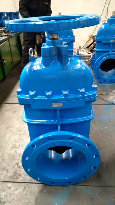DN200 ductile iron resilient seated Gate Valve extension spindle of ...