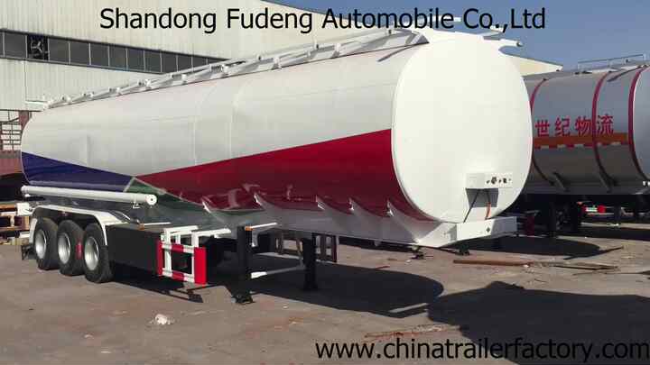 Factory Supply Transporting Fuel Tanker Semi Trailer 3axle Oil Ship ...