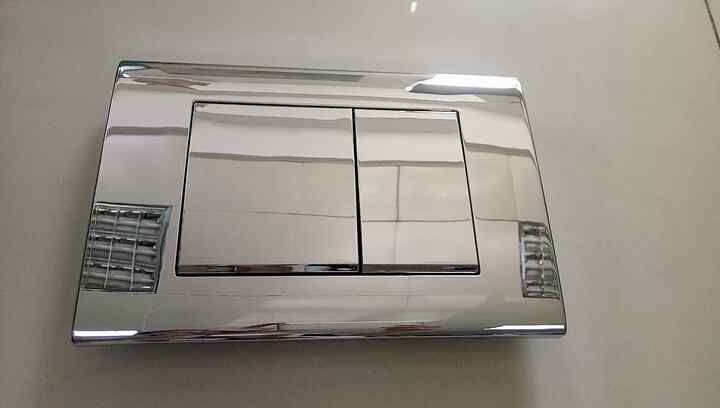 Silver Painting Press Panel for Concealed Cistern - Modern Chrome ...