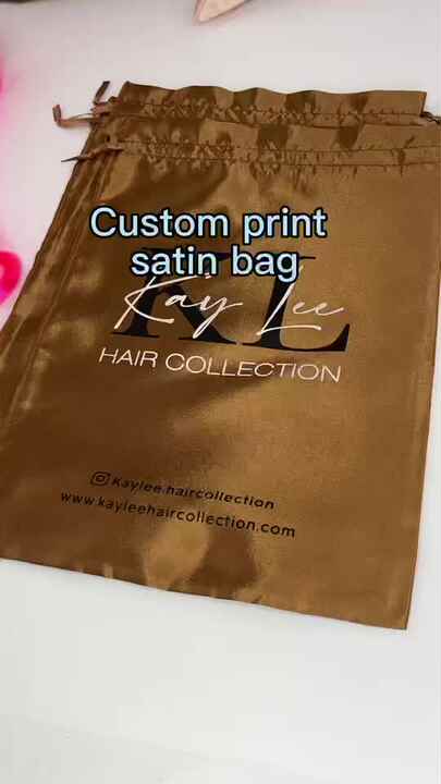 Custom Satin Drawstring Bags - Dustproof Luxury Packaging
