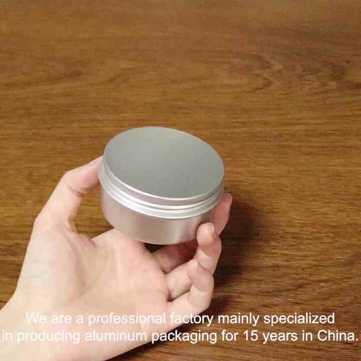 80g Containers Metal Aluminum Jar Tin Aluminum Tin Aluminium Can Round ...