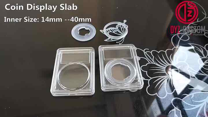 Clear Acrylic Plastic Display Case Slab Graded Coin Slab