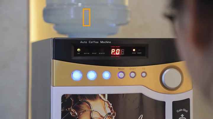 Auto Coin Operated LE Coffee Instant Automatic Coffee Machine Vending ...