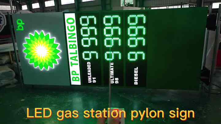 LED Pylon Sign Board Design for Petrol Stations - Grandview