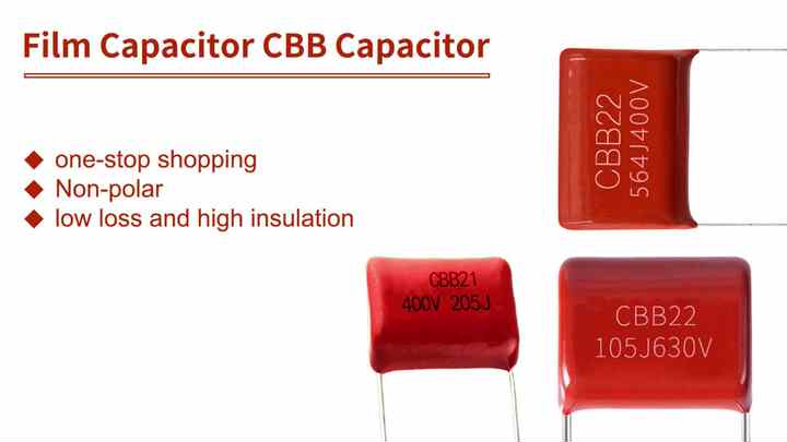 106K 100V Metallized Film Capacitor 10µF CBB Capacitor for General ...