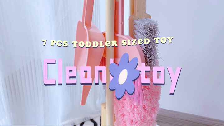 Customized Wooden Toys House Cleaning Tools Stand Set for Equipment ...