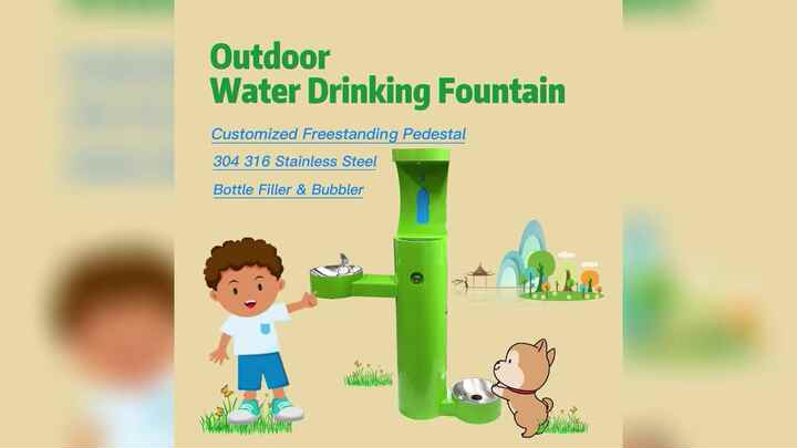 Customized Stainless Steel Outdoor Water Cooler Dispenser