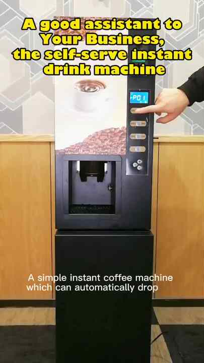Fully Automatic Espresso Coffee Vending Machine with Video Professional ...