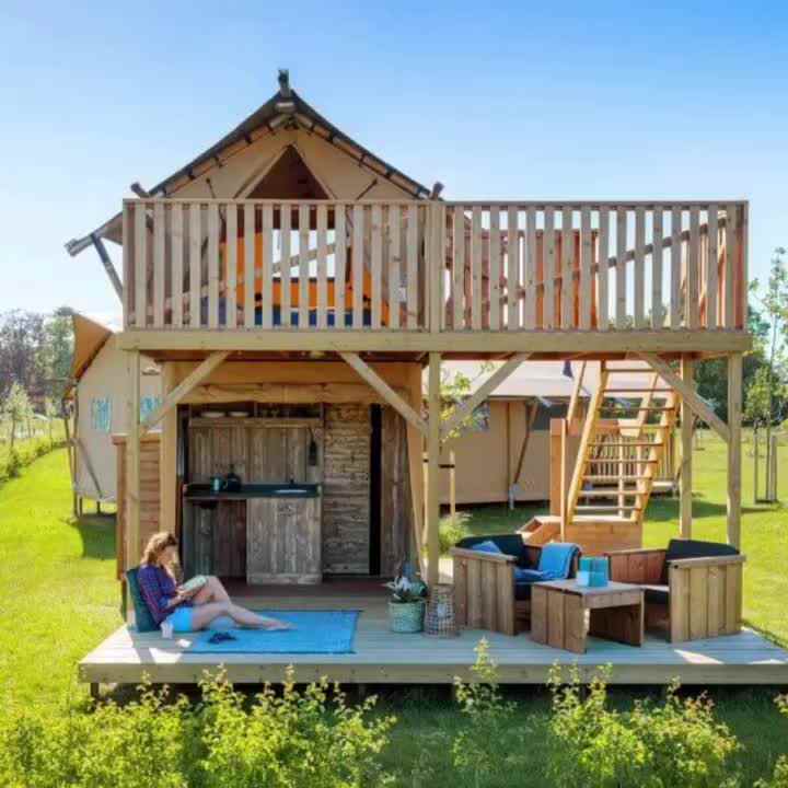 Luxury Glamping Tent - Two Story Safari Hotel Experience
