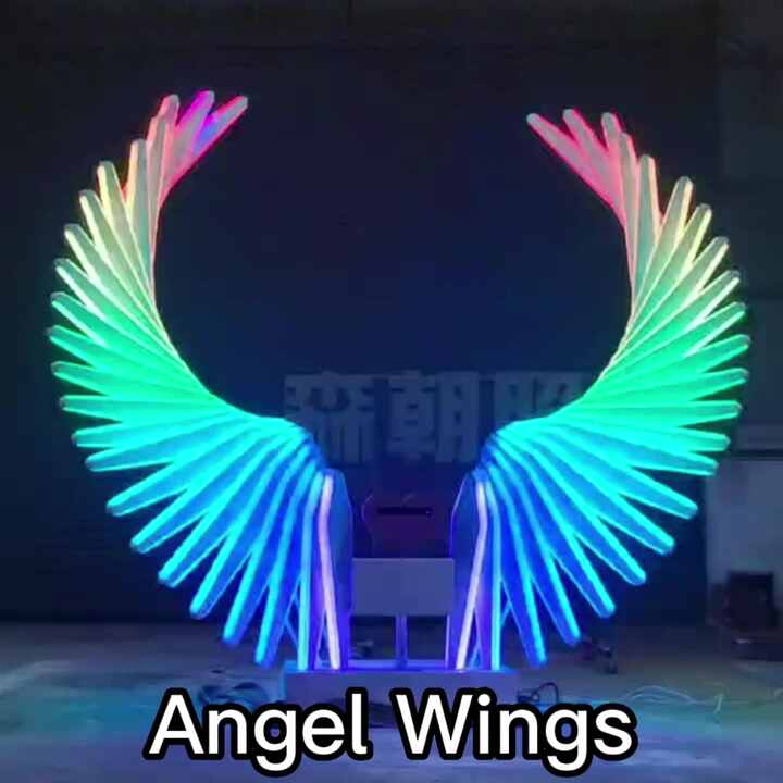 Modern Angel Wings LED Motif Light - IP65 Waterproof