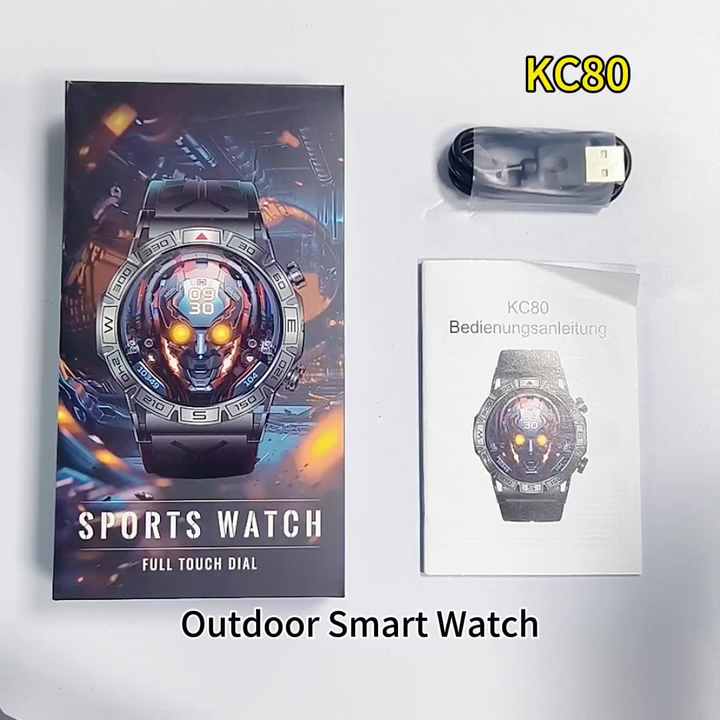 2024 Hottest Smart Watch KC80 with Flashlight Compass Altitude ...