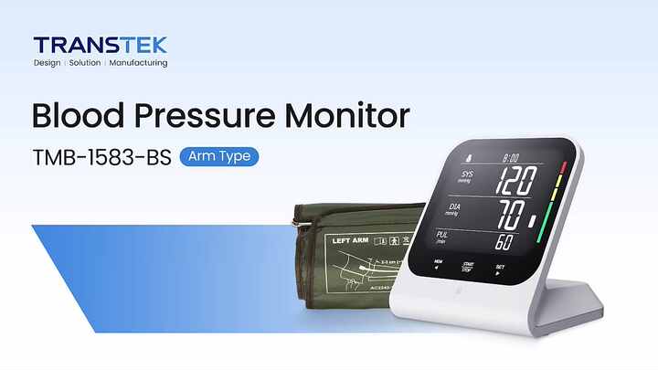 TRANSTEK Digital BP Machine - Accurate Blood Pressure Monitor