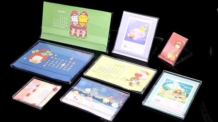 Yuzmei Customized Table Calendar Stand & Business Card Display Stands Oem