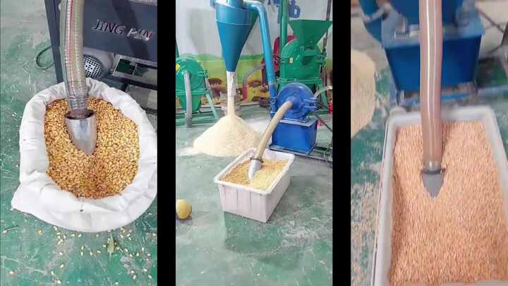 Tooth Claw diesel engine Wheat Flour Milling Machine Self-Suction dust ...