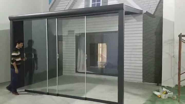 Modern Aluminum Pergola Gazebo Outdoor 5x4 with Roof System