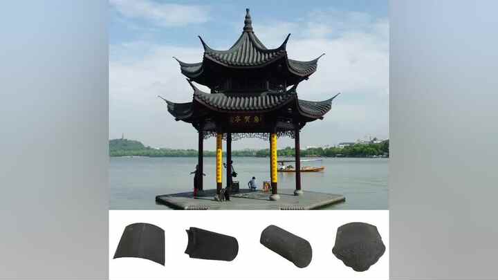 Asian Style Garden Pagoda - Durable Japanese Clay Roofing Tiles