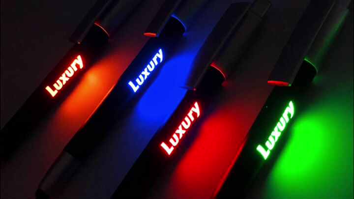 Custom Light Up Promotional Pen With Logo - 3 In 1 Stylus & Ballpoint - Oem