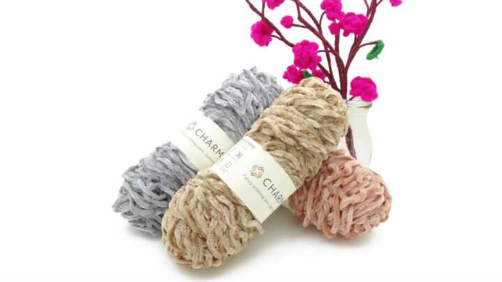Wholesale customized 50gram per roll 100% polyester soft fluffy hand ...