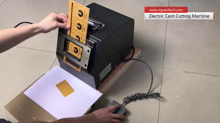 Electric PVC Plastic ID Card Die Cutting Machine for Card Making