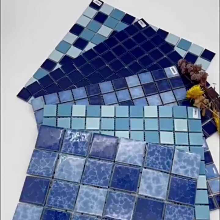Iridescent Pool Tiles - Durable Mosaics for Pools & Baths