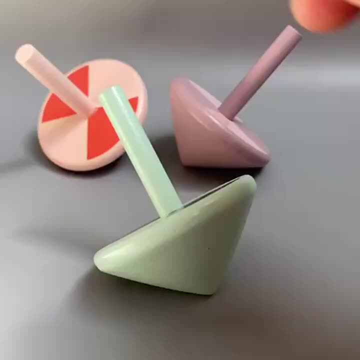 Spinning Toy Name - Educational Wooden Gyro Top