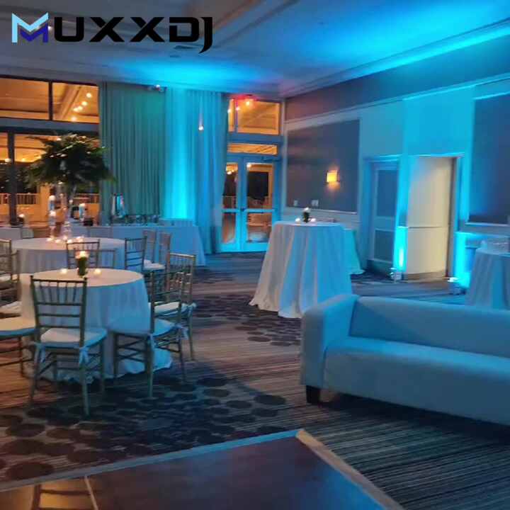 Wireless Battery Powered uplight 6x18W RGBAW UV 6in1 LED Uplight with ...