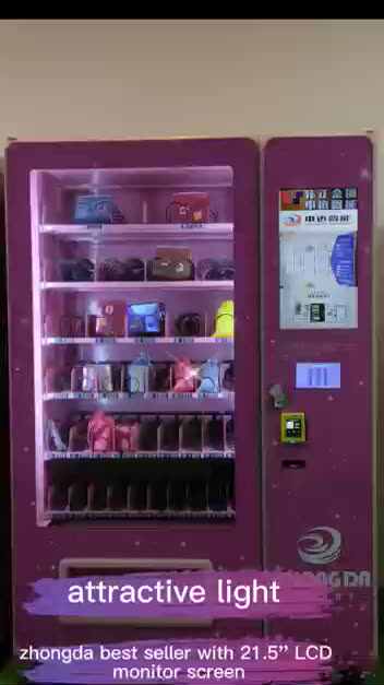 Cosmetics Design Pink Lash Vending Machine with Card Reader