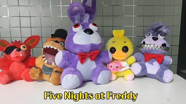18cm New Five Nights FNAF Nightmare Freddy Bear Foxy Springtrap Bonnie ...