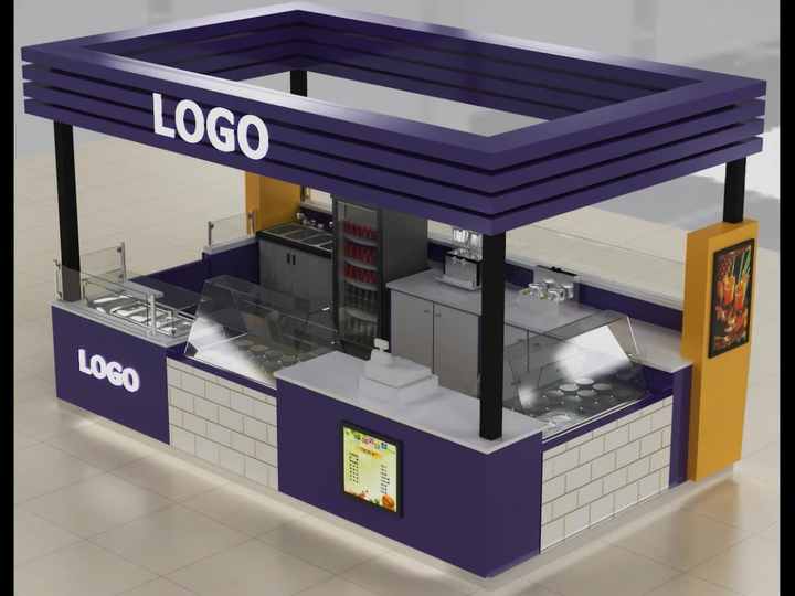 Outdoor Food Kiosk Shop Design of Mobile Food Stand Ice Cream Booth ...