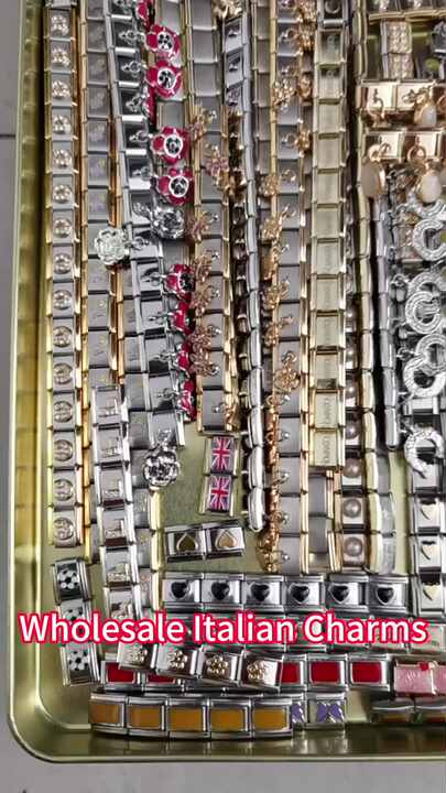Wholesale 316L Stainless Steel High Polished Italian Charm Bracelet