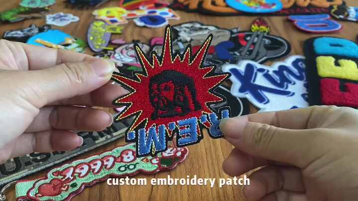 Bulk 3D Custom Embroidery Patches for Clothing & Accessories