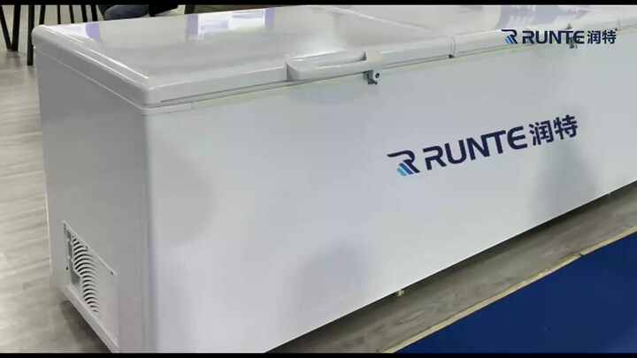 255l Top Open Fridge Chest Horizontal Deep Freezer With Silding Glass ...