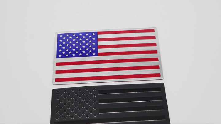 3D Metal American Flag Emblem - Car Decal Sticker US Flag