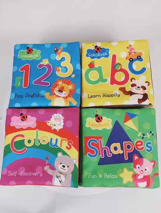Alphabetic Numbers Color and Shapes Cloth Book for Babies