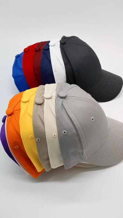 Wholesale 100% Cotton Baseball Caps with 3D Embroidery