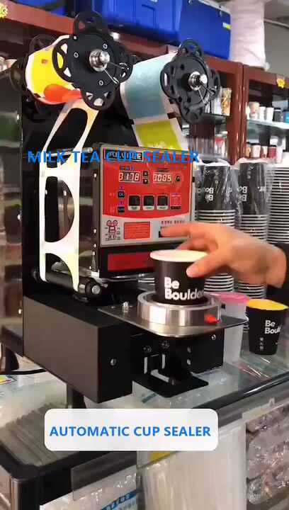 Coffee Shop Restaurant Coffee Milk Tea Soy Milk Automatic Cup Sealer ...