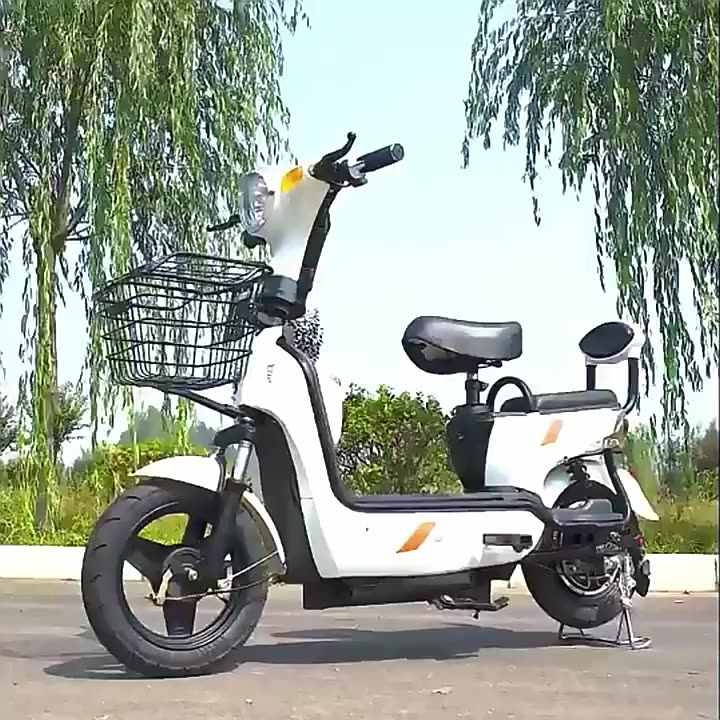 48V350W Electric Cycle Dark Grey Step Through 500W Brushless Motor 48V ...