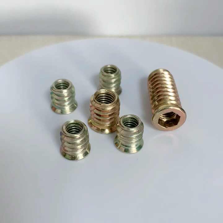M6 M8 M10 Steel galvanized Furniture wood threaded Bushing D Insert ...